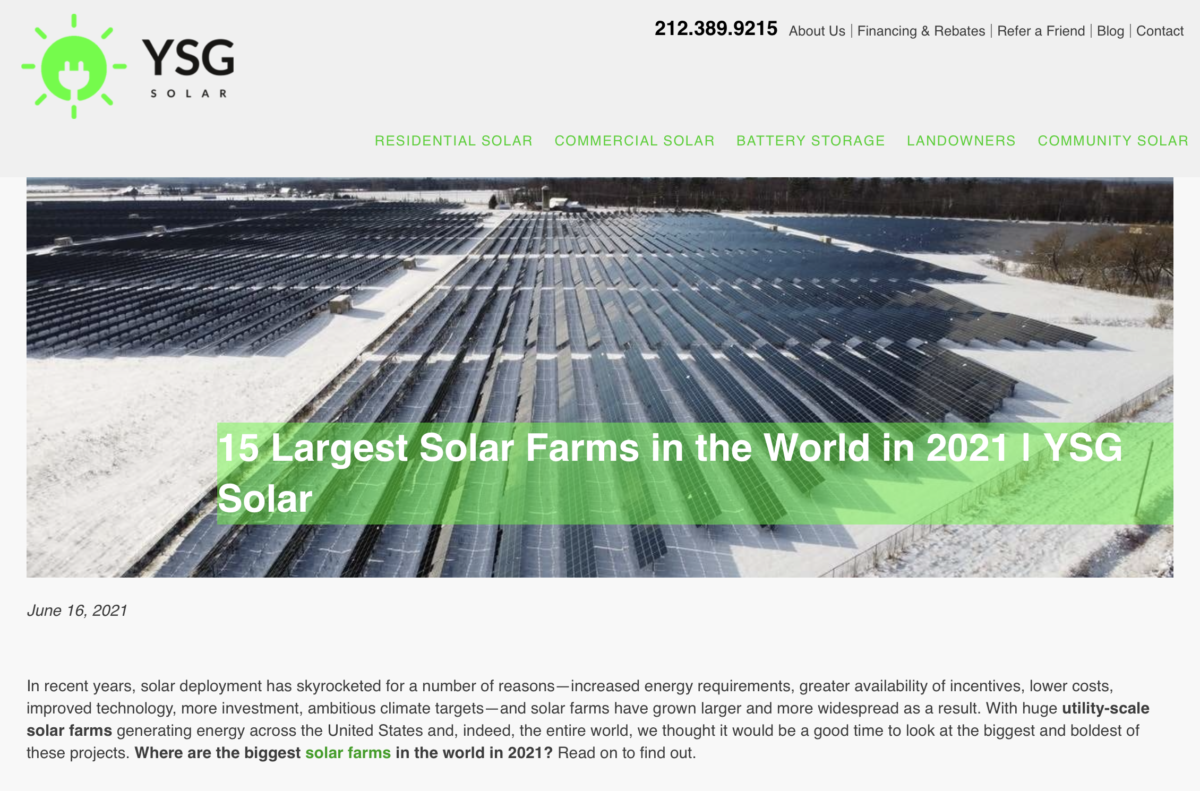 The 15 largest solar farms on earth → Be Brighter Energy