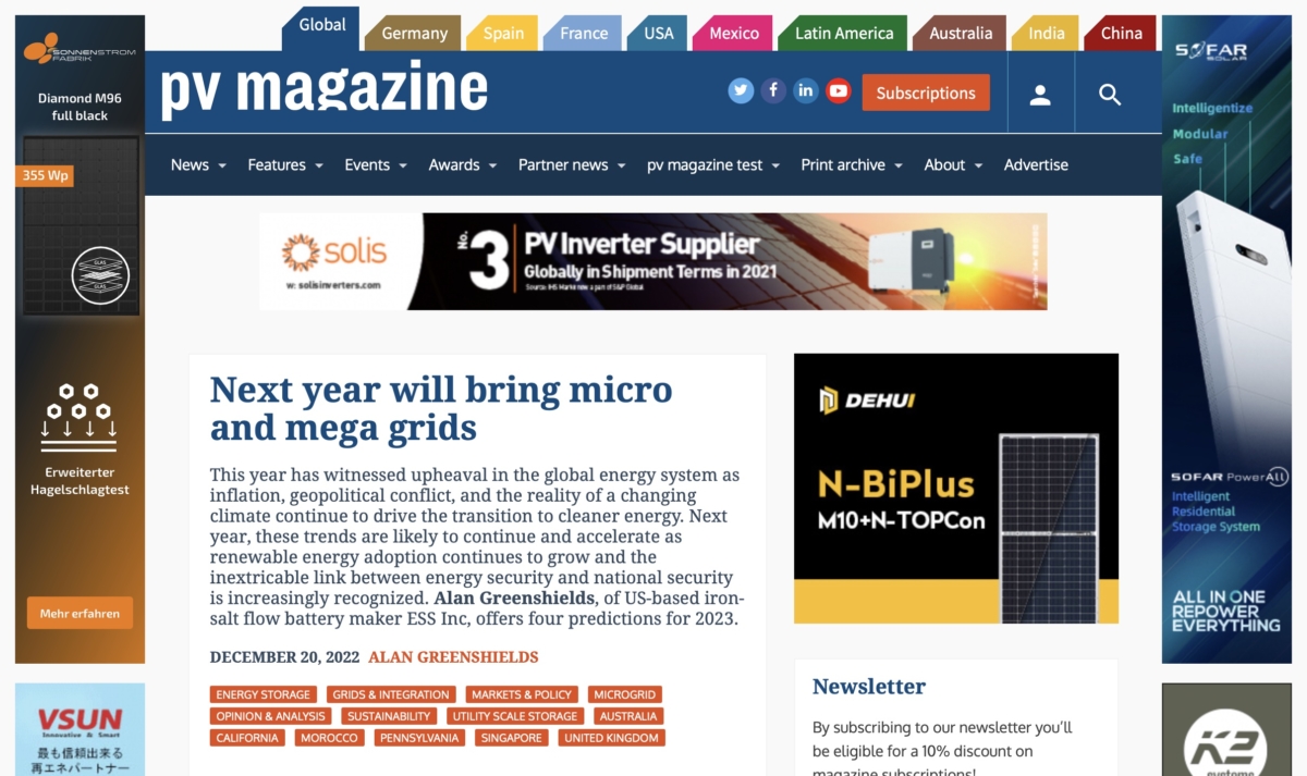 Next year will bring micro and mega grids → Be Brighter Energy